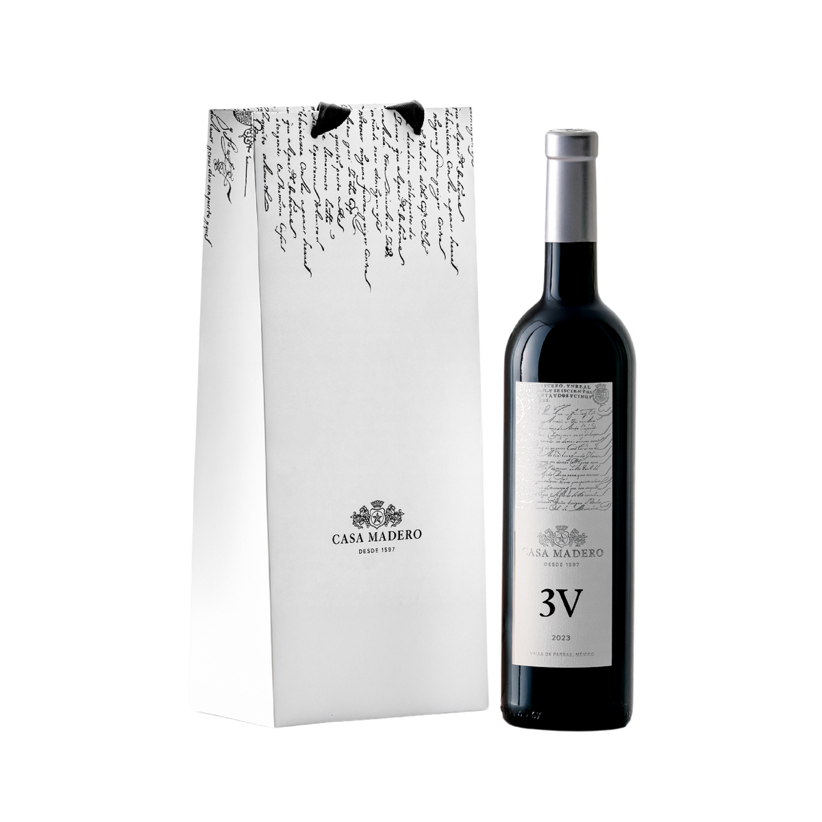 3V con bolsa de obsequio – Casa Madero 1597